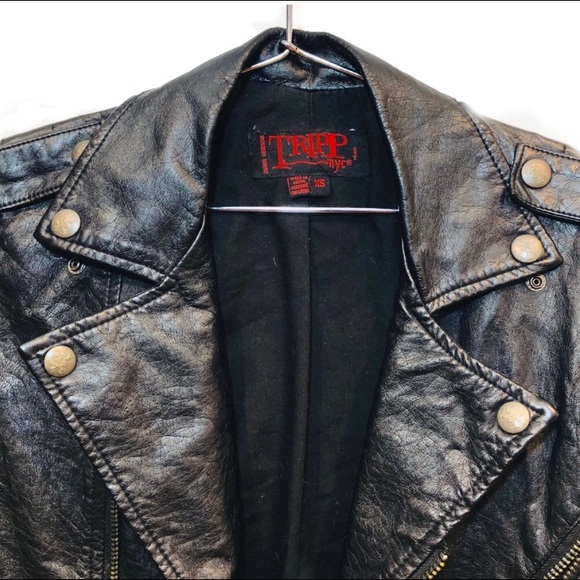 Tripp nyc | Jackets & Coats | Tripp Nyc Classic Moto Biker Jacket Xs ...